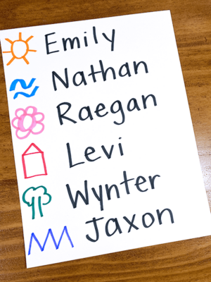 Picture Symbol Name Tags: Preschool Transition Strategies