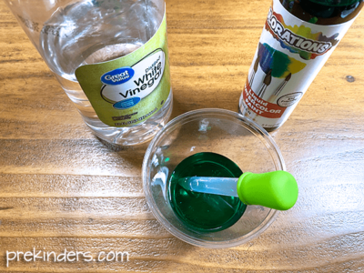 Halloween Science Experiment with Vinegar and Baking Soda