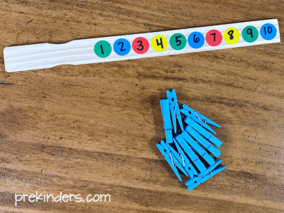 Counting with One to One Correspondence Activities for Preschool