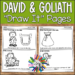 David and Goliath: Bible Story Preschool Activities - PreKinders ...