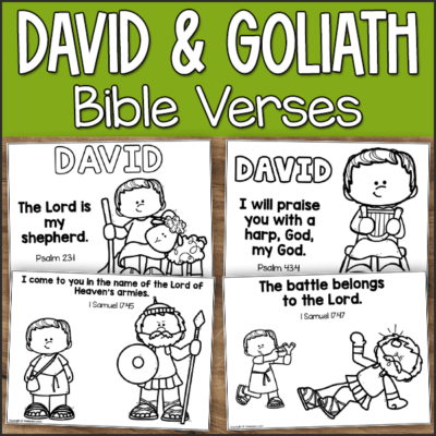 David and Goliath: Bible Story Preschool Activities - PreKinders ...