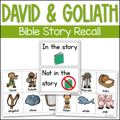 David and Goliath: Bible Story Preschool Activities - PreKinders ...