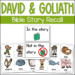 David and Goliath: Bible Story Preschool Activities - PreKinders ...