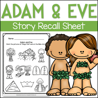 Adam & Eve: Christian Preschool Activities - PreKinders Preschool ...