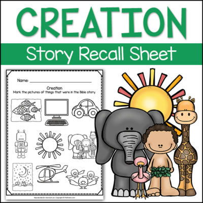 Story of Creation: Christian Preschool Activities - PreKinders ...