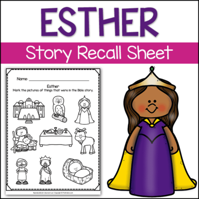 Esther: Christian Preschool Activities - PreKinders Preschool Activities