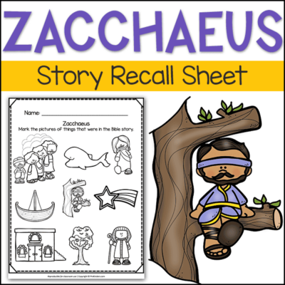 Zacchaeus: Christian Preschool Activities - PreKinders Preschool Activities