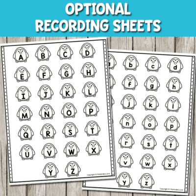 Penguin Alphabet Game for Preschoolers - PreKinders Preschool Activities