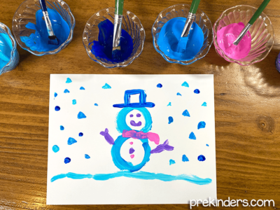 Winter Art Center Ideas in Pre-K - PreKinders Preschool Activities