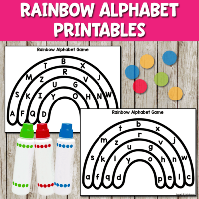 Rainbow Alphabet Game - PreKinders Preschool Activities