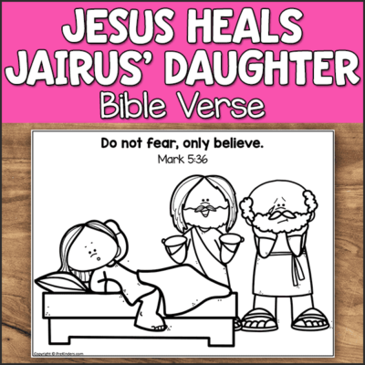 Jesus Heals Jairus' Daughter: Christian Preschool Activities ...