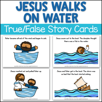 Jesus Walks on Water: Christian Preschool Activities - PreKinders ...