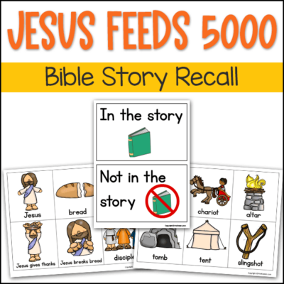 Jesus Feeds 5000: Bible Story Activities - PreKinders Preschool Activities