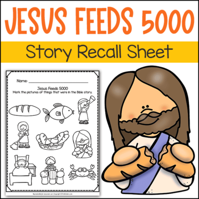 Jesus Feeds 5000: Bible Story Activities - PreKinders Preschool Activities