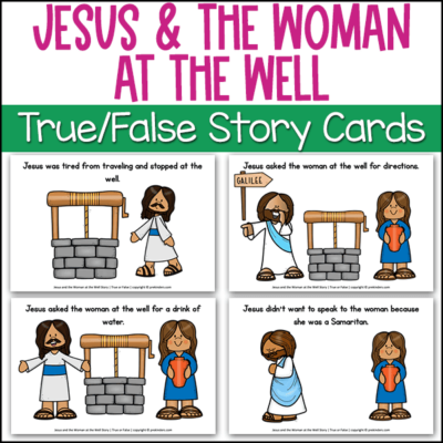 Jesus & the Woman at the Well: Bible Story Activities - PreKinders ...