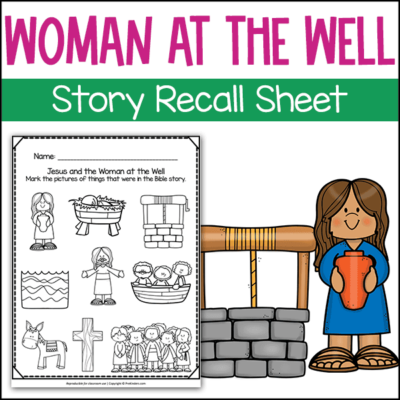 Jesus & the Woman at the Well: Bible Story Activities - PreKinders ...