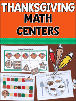 Thanksgiving Math Activities for Preschool - PreKinders Preschool ...