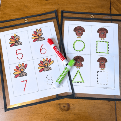Thanksgiving Math Activities for Preschool - PreKinders Preschool ...