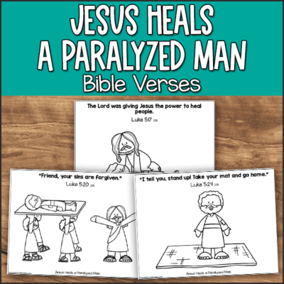 Jesus Heals a Paralyzed Man: Bible Story Activities - PreKinders ...