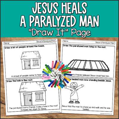 Jesus Heals a Paralyzed Man: Bible Story Activities - PreKinders ...