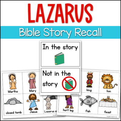 Lazarus Lives Again: Bible Story Activities - PreKinders Preschool ...