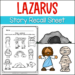 Lazarus Lives Again: Bible Story Activities - PreKinders Preschool ...