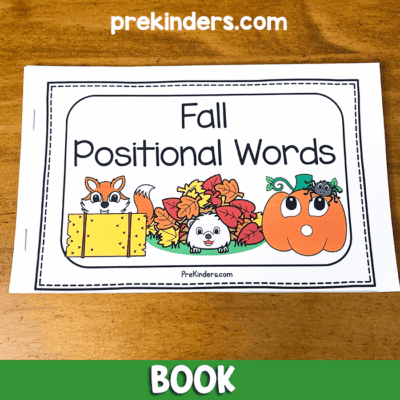 Fall Position Words - PreKinders Preschool Activities