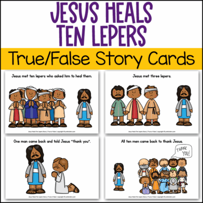 Jesus Heals Ten Lepers: Bible Story Activities - PreKinders Preschool ...
