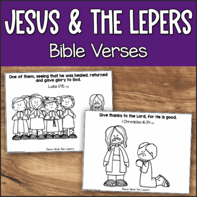 Jesus Heals Ten Lepers: Bible Story Activities - PreKinders Preschool ...